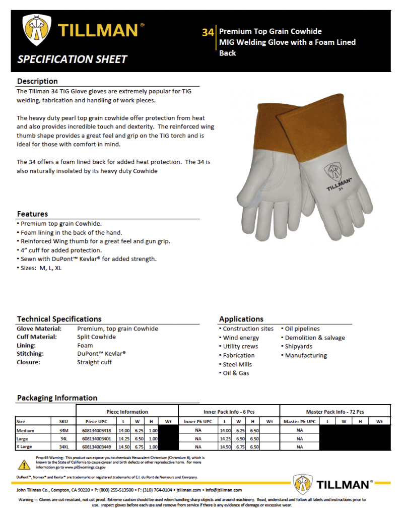 Download Specification Sheets – John Tillman Co.